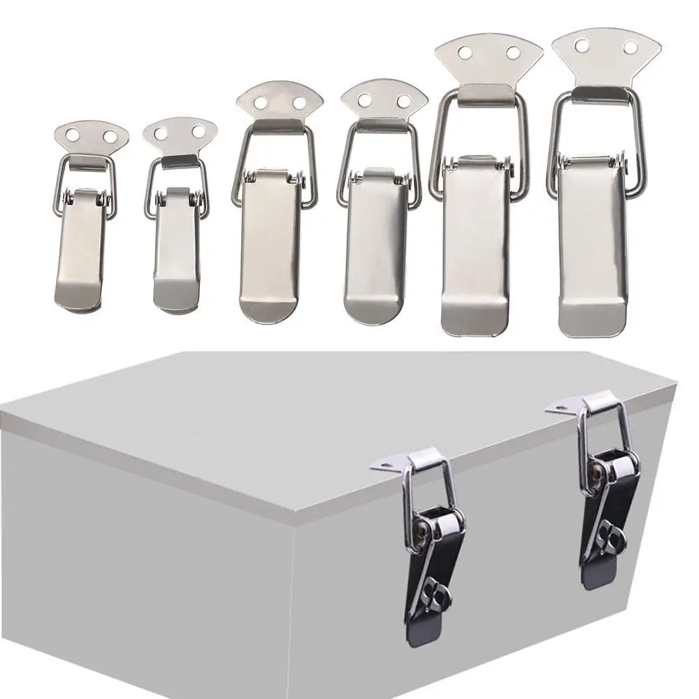 1PC-Stainless-Steel-Cabinet-Boxes-Spring-Loaded-Latch-Catch-Toggle-Hasp ...