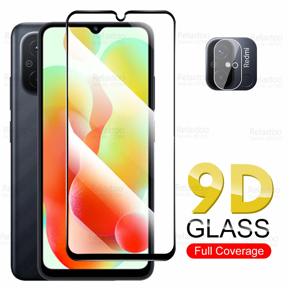 For-Redmi-12C-Glass-2To1-Camera-Protective-Tempered-Glass-For-Xiaomi ...