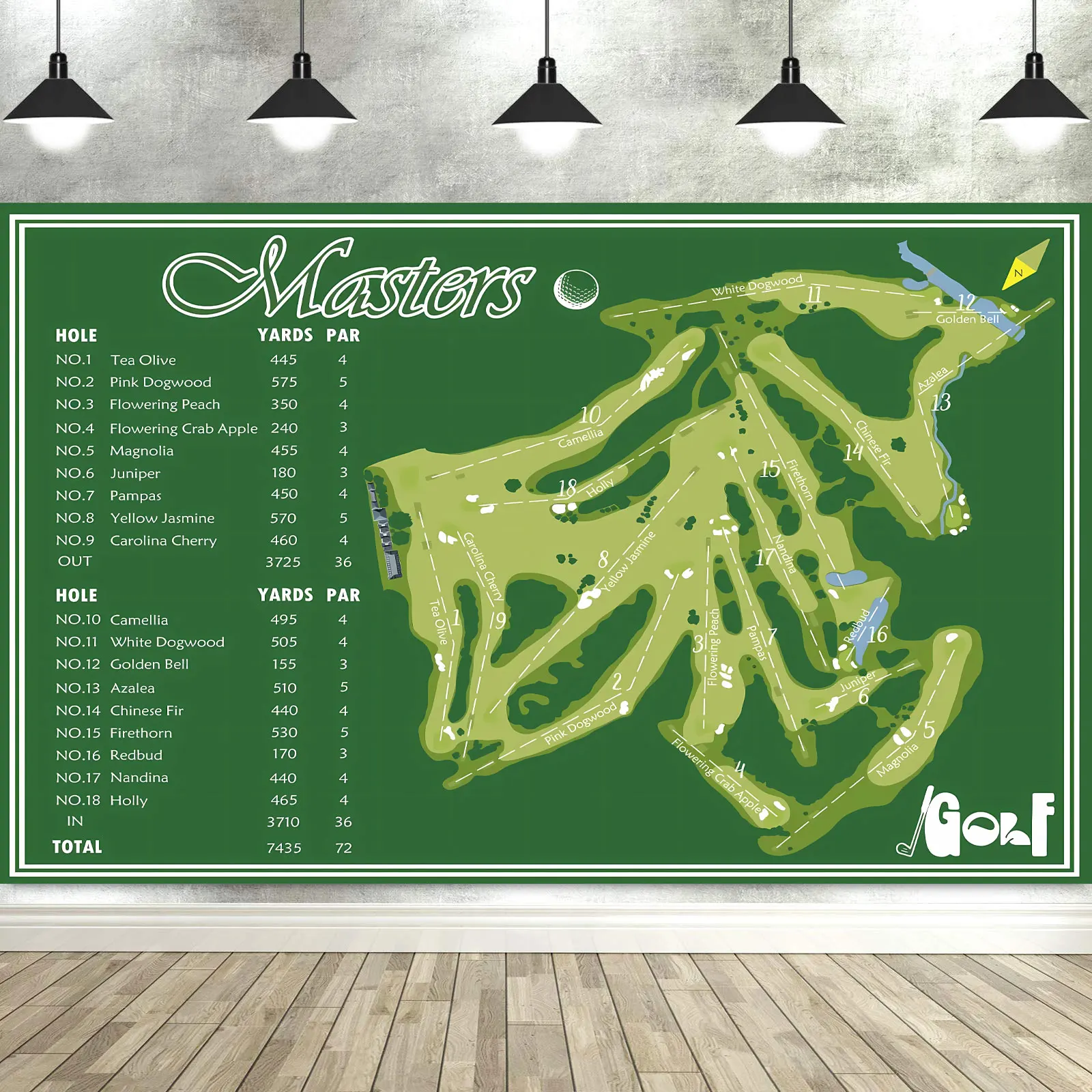 Masters Golf Party Decorations Backdrop Photography Background Photo ...