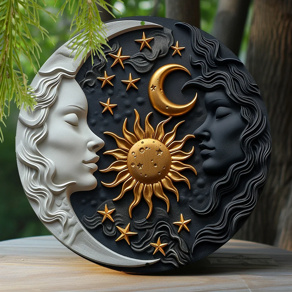 Sun And Moon 8X8" Aluminum Sign - Unique Kitchen & Summer Vacation ...