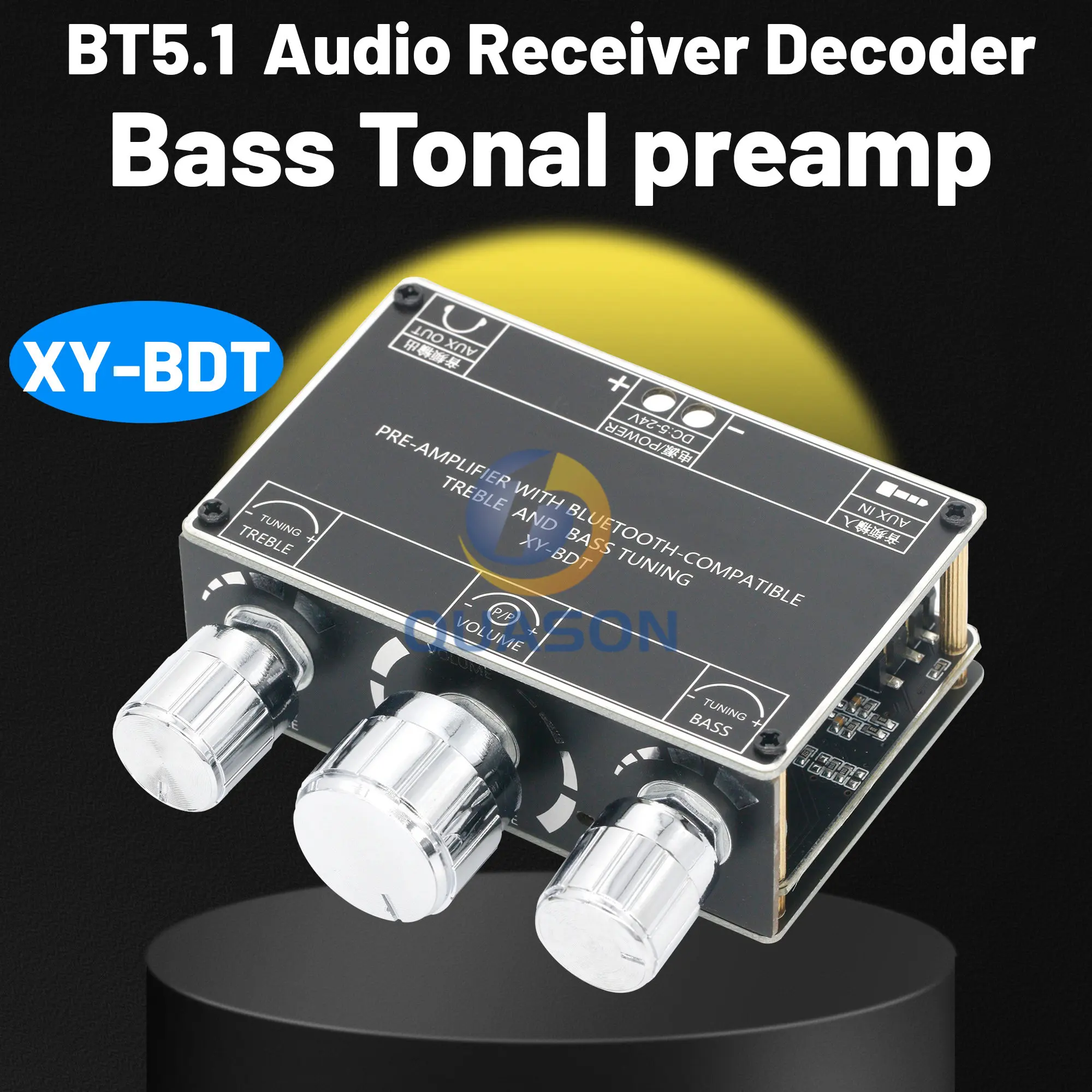 XY-BDT-Bluetooth-5-1-Audio-Receiver-Decoder-Stereo-Tone-Board-Volume ...