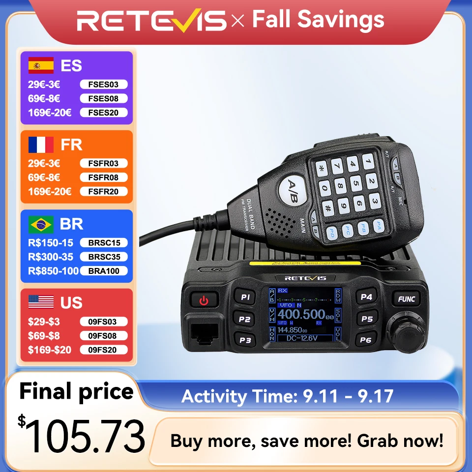 RETEVIS-RT95-Car-Radio-with-Screen-Ham-Car-Mobile-Radio-Station ...
