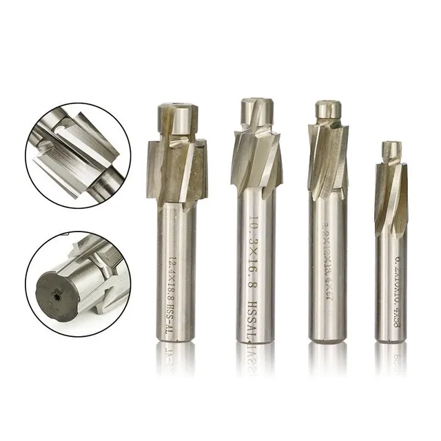 Countersink Milling Tools HSS Counterbore End Mill Set M3-M12 - 7 Piece ...