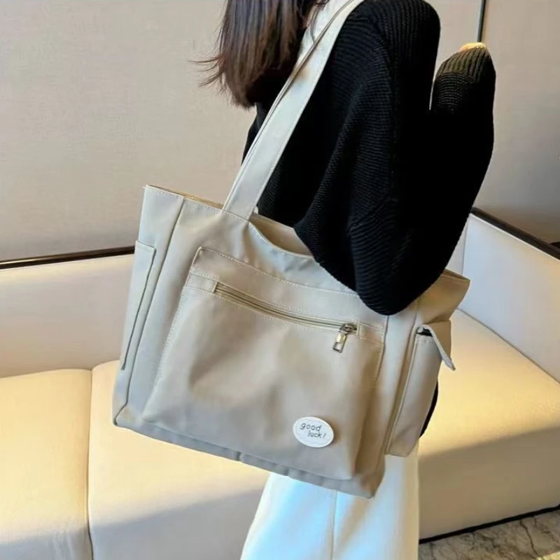 Women-s-Fashion-Shoulder-Bag-Class-Large-Capacity-Student-Tote-Bag-2024 ...