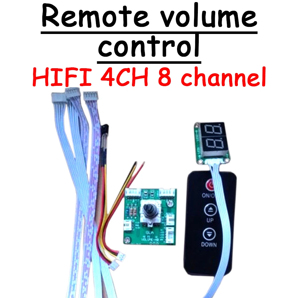 HIFI-4CH-8-channel-Remote-volume-control-board-2CH-differential-balance ...