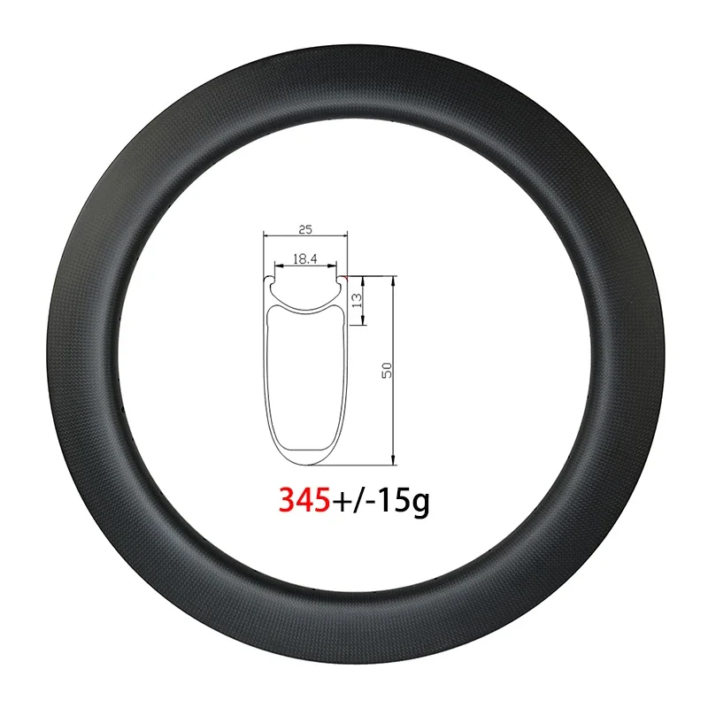 20er-451-folding-bike-rim-50mm-deep-345g-clincher-disc-carbon-rim-25mm ...