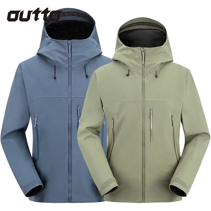 New Waterproof Charge Jacket Men Windproof Breathable Three-layer Taped ...