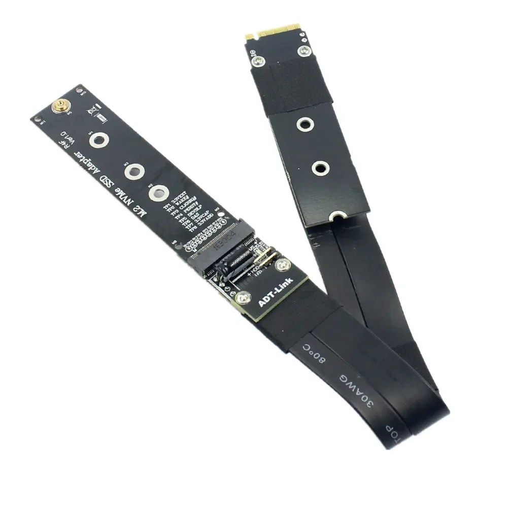 M.2 NVMe SSD Extension Cable Adapter Solid Drive Riser Card R44SF M2 To ...