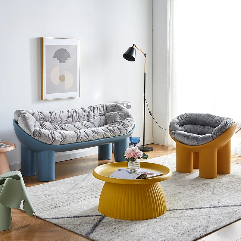 Light-Luxury-Designer-Double-Plastic-Elephant-Leg-Chair-Modern ...