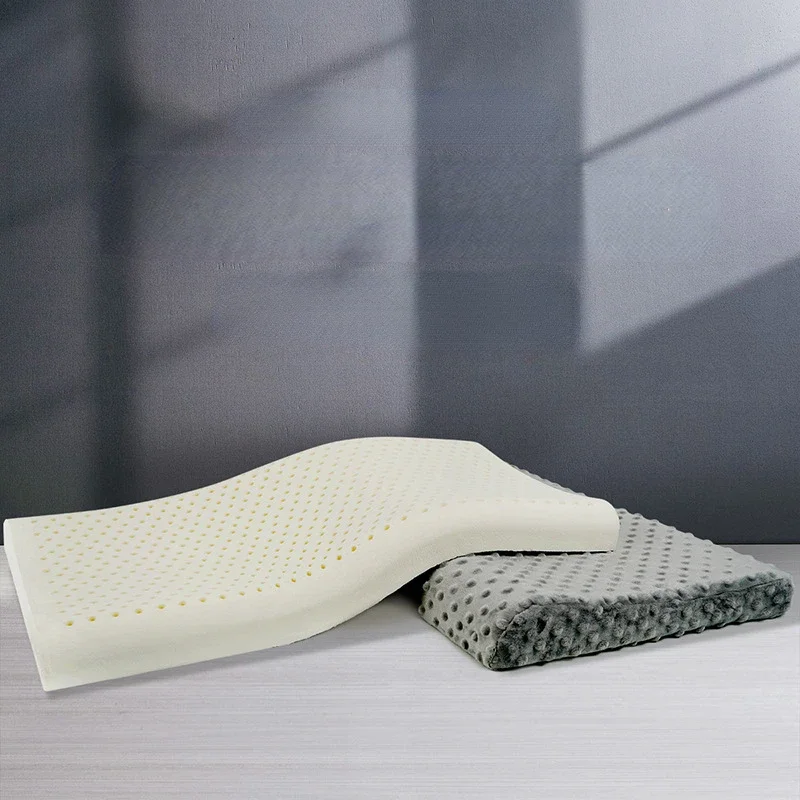 Natural-latex-thin-soft-sleeping-wave-pillow-to-help-sleep-adults-ultra ...