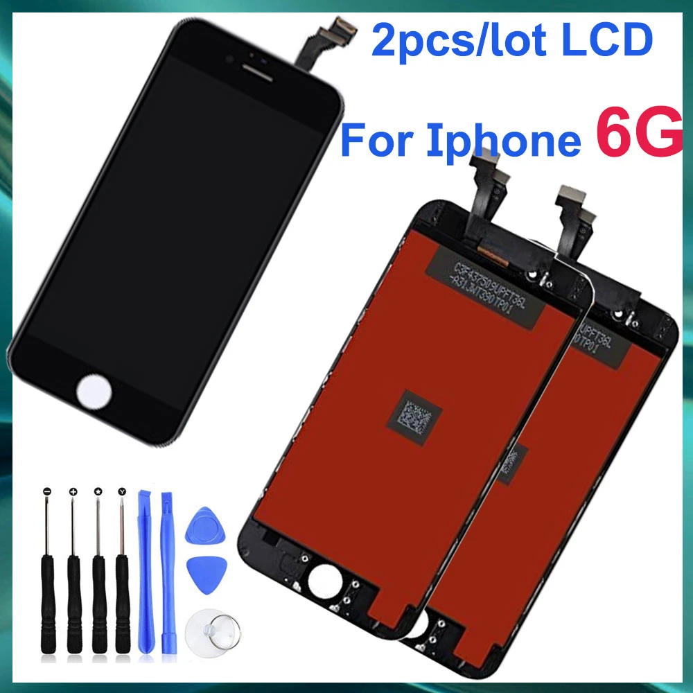2 pcs/Lot Pantalla LCD For iPhone 6 Display Touch Screen Replacement ...