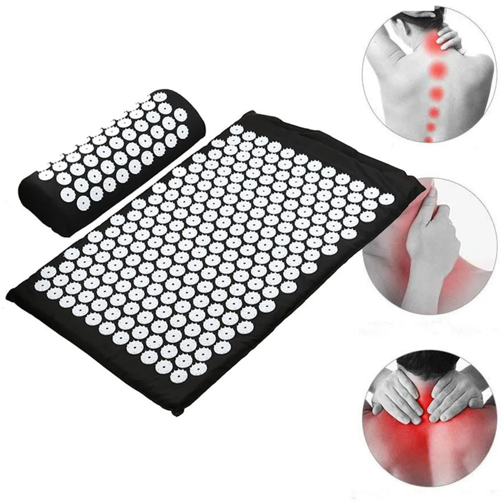 Acupuncture-Cushion-Mat-for-Relieve-Stress-Back-Body-Pain-Spike-Yoga ...