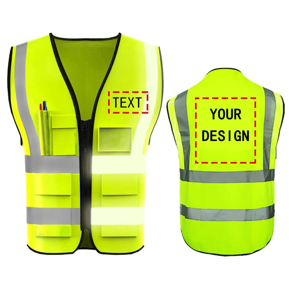 Safety-Vest-with-Reflective-Strips-For-Engineer-Construction-Custom ...