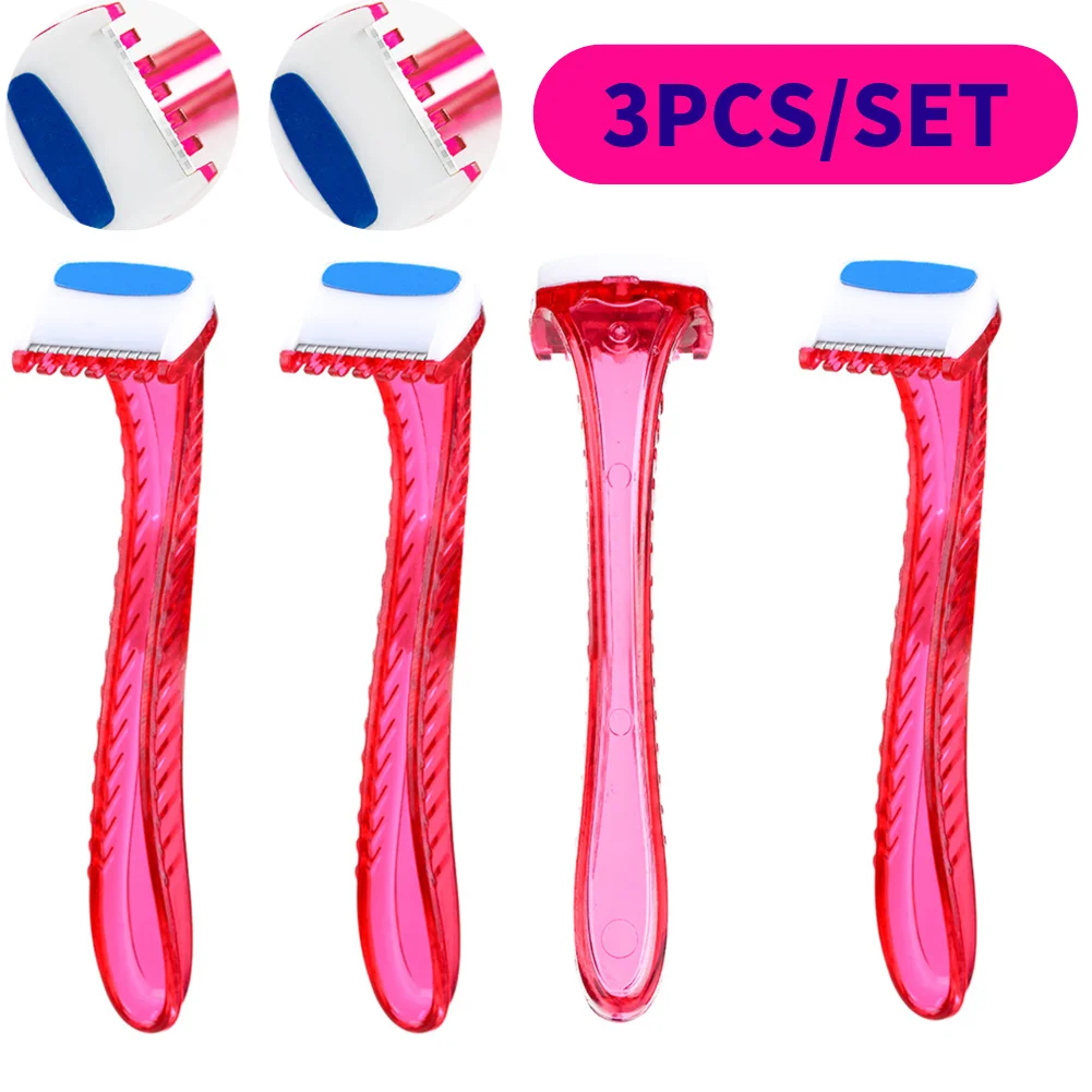 3PCS Lady Bikini Razor Shaver Private Body Trimmer Ideal For Bathrooms ...