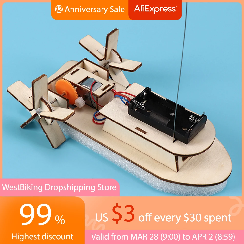 Students-DIY-Paddle-Wheel-Ship-Assembling-Model-Remote-Control ...