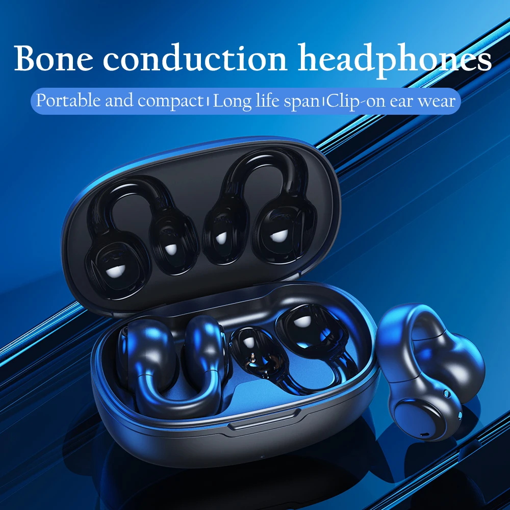 NEW-TWS-Earcuffs-Ear-Bone-Conduction-Earring-Wireless-Bluetooth-5-3 ...
