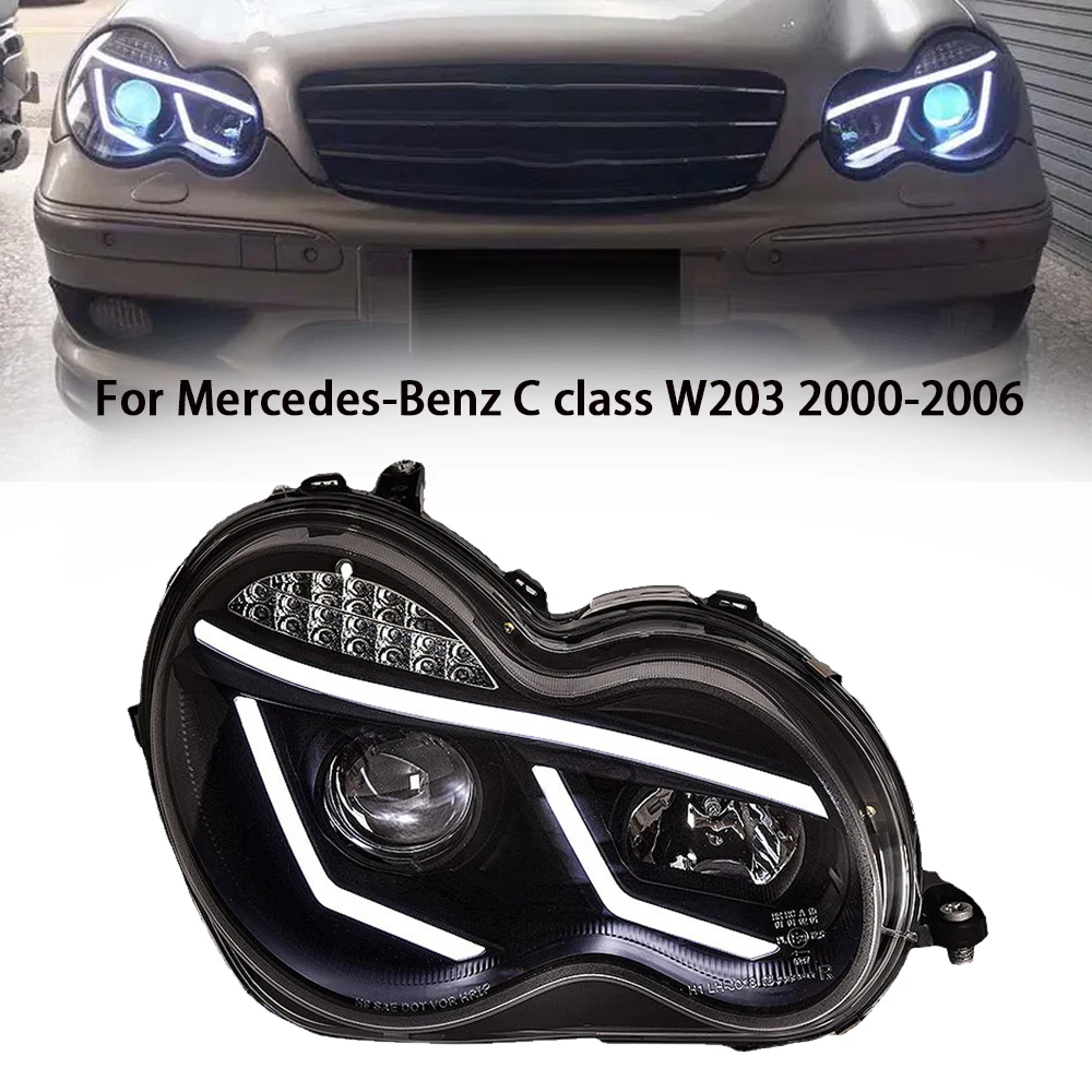 Car-Headlights-For-Mercedes-Benz-C-class-W203-2000-2007-new-style-full ...