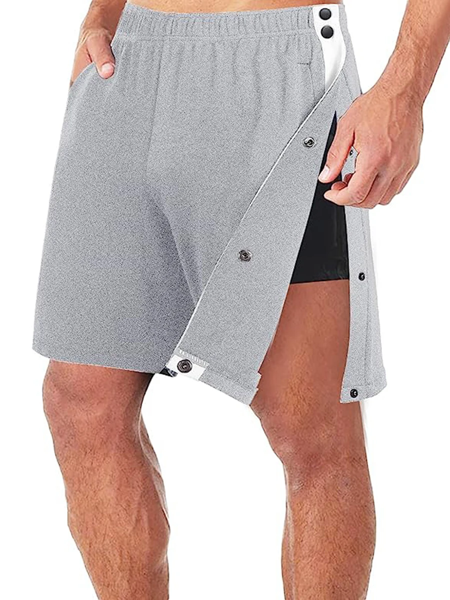 Men-s-Tear-Away-Basketball-Shorts-Split-Snap-Off-Full-Open-Down-Button ...