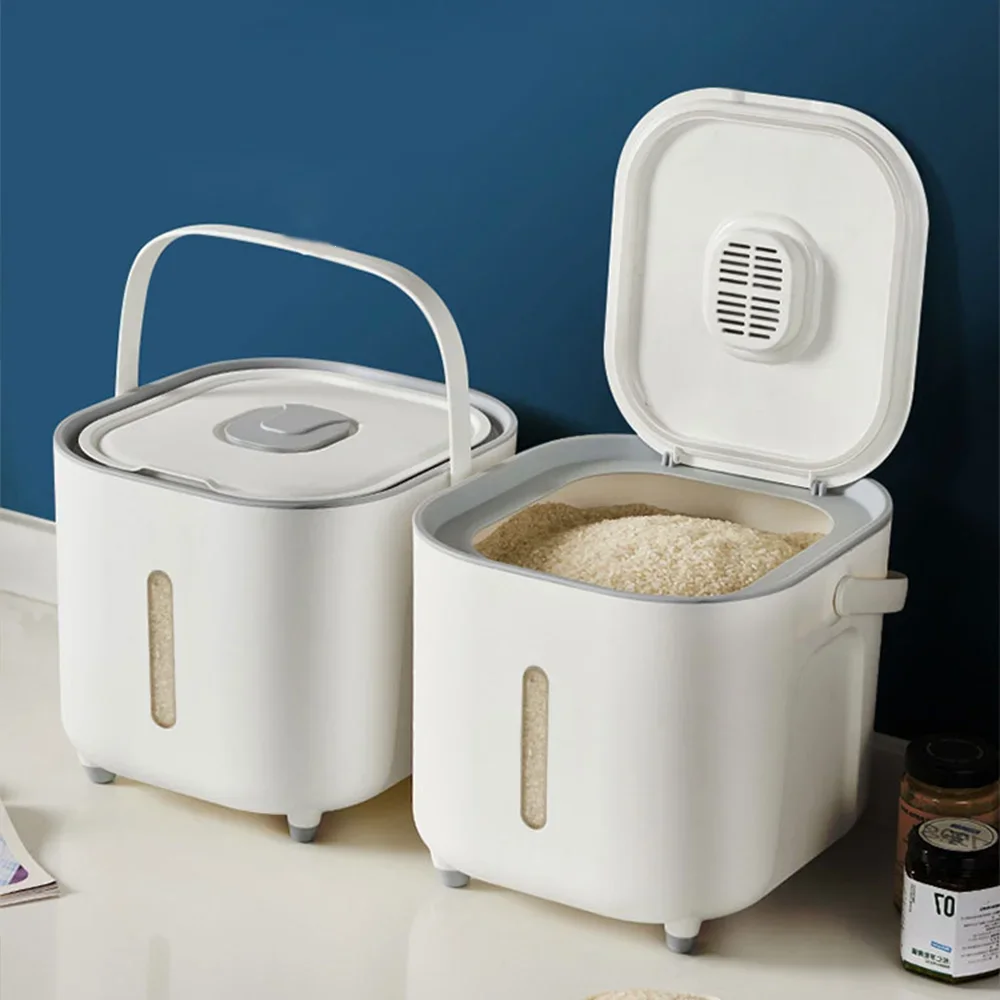 Rice Container 5/10KG Insect Proof Moisture Proof Non-Slip Grain Sealed ...