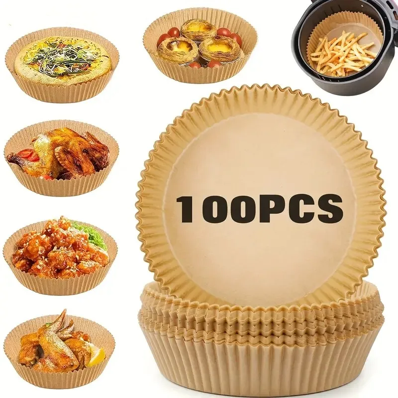 100-PCS-air-fryer-paper-paper-pad-food-grade-oil-absorption-paper ...