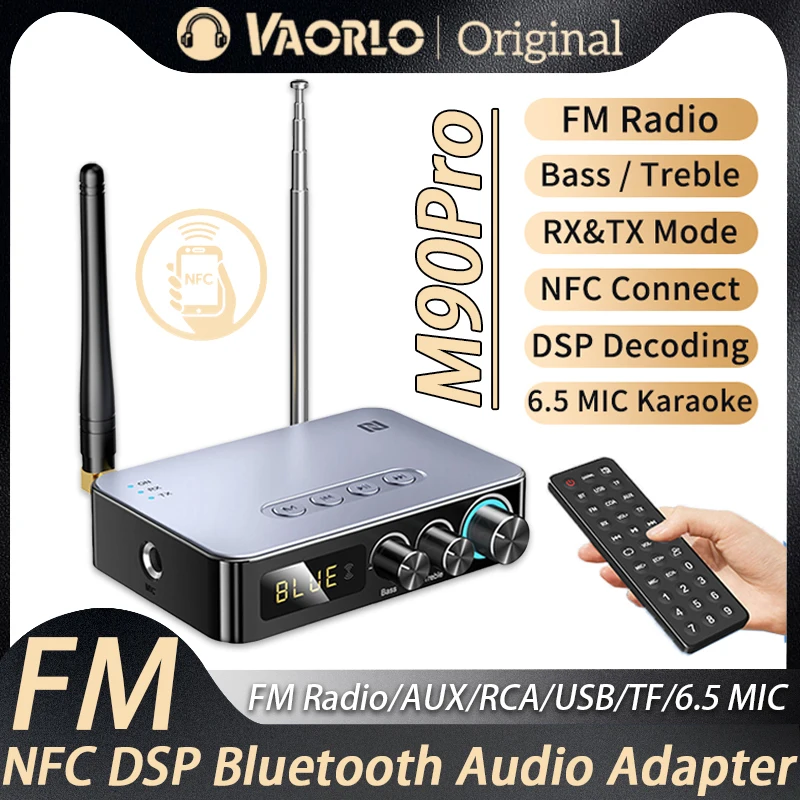 New-M9Pro-Bluetooth-Audio-Receiver-Transmitter-DSP-Wireless-Adapter-NFC ...