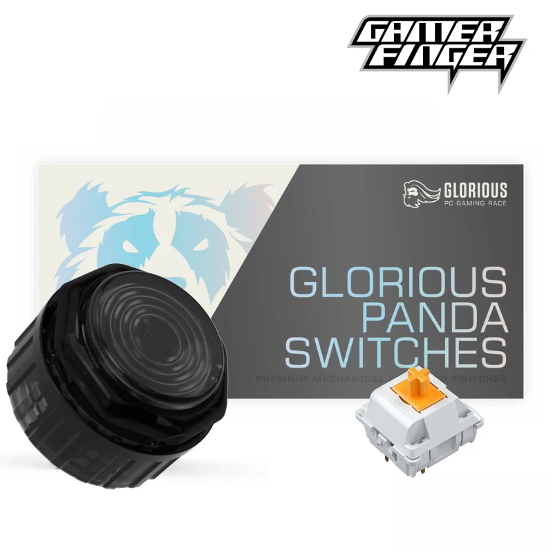 8pcs Original Gamerfinger HBFS-30-SCREW BLACK 30mm Mechanical Buttons ...