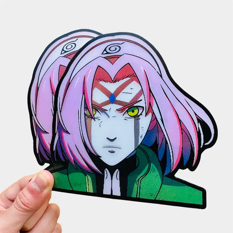 Anime-naruto-Haruno-Sakura-3D-Motion-Stickers-Creative-Car-Sticker ...