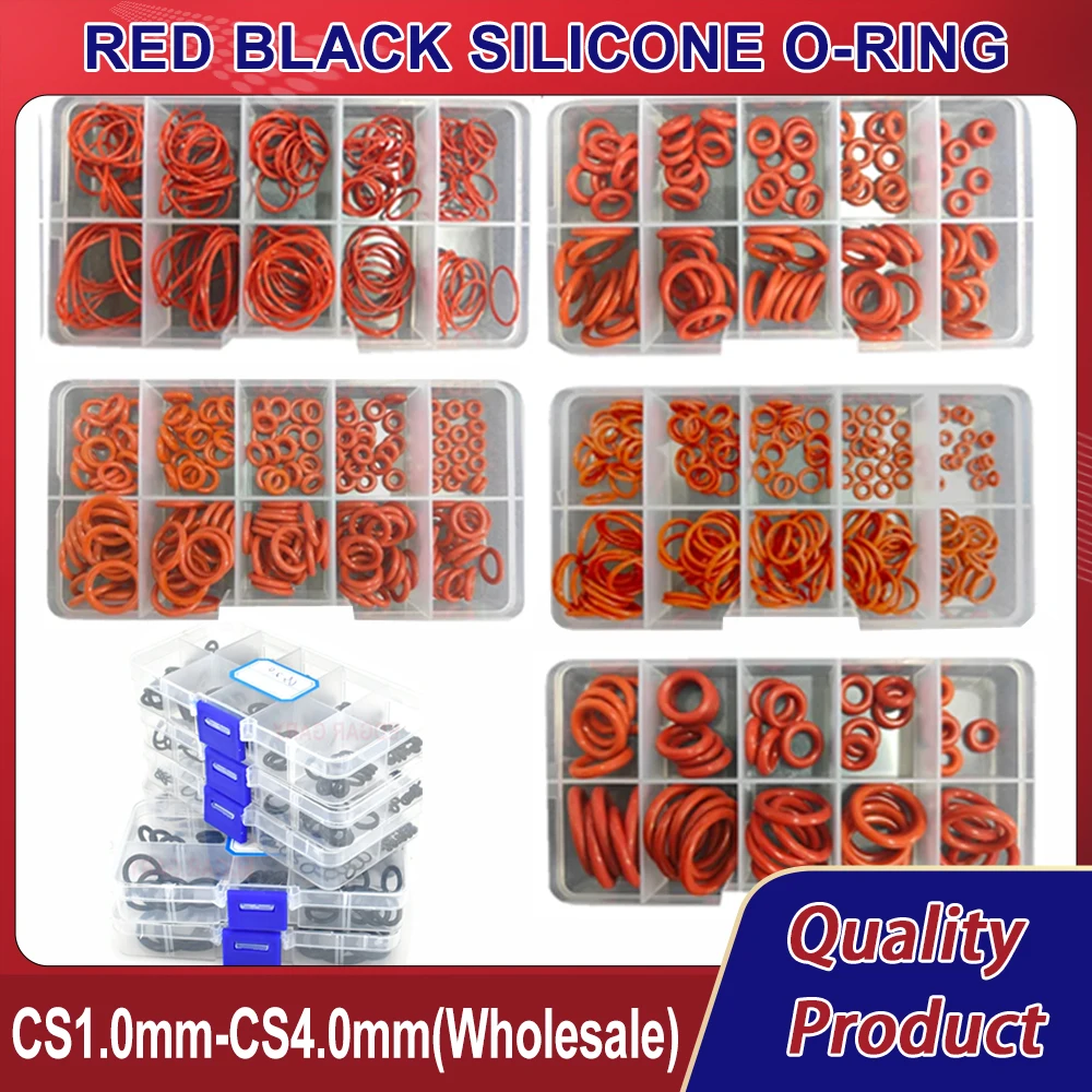 Wholesale-CS1mm-CS4mm-Red-VMQ-O-Ring-Sealing-Black-NBR-Silicone-O-ring ...