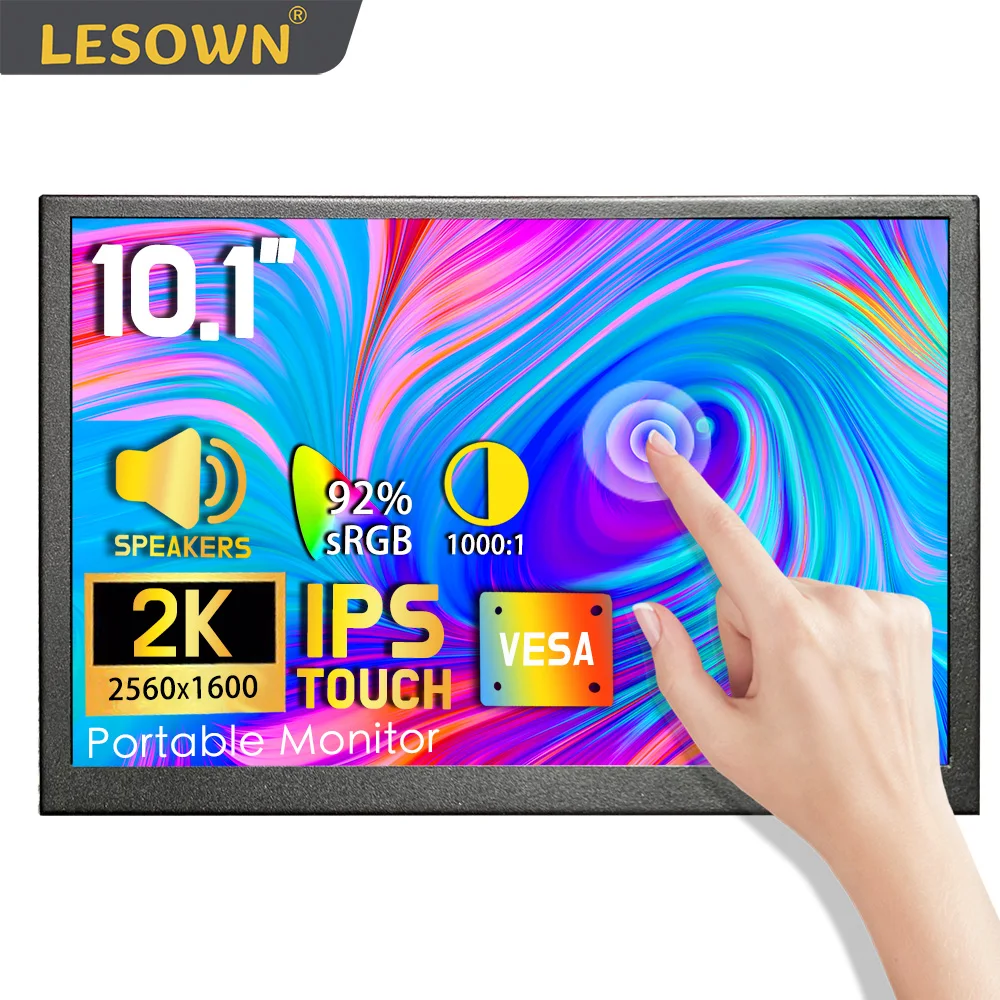 LESOWN-Wide-Portable-Display-HDMI-Touchscreen-10-1-inch-IPS-2560x1600 ...