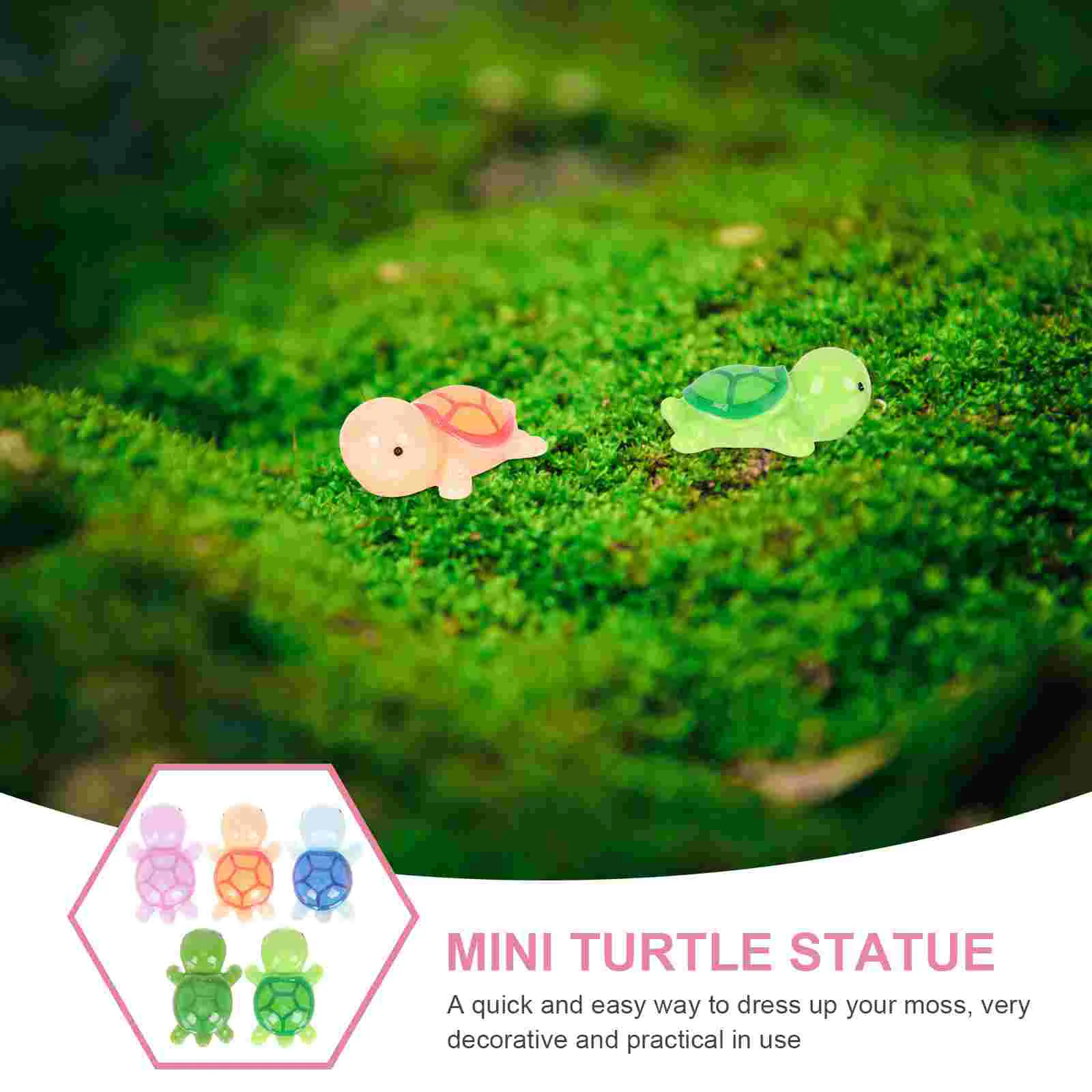 20 Pcs Mini Turtle Toy Miniature Figurines Fish Tank Tiny Sea Turtles ...