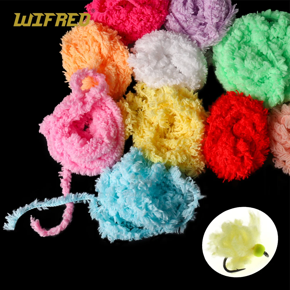 WIFREO-10-Color-Eggstacy-Yarn-Chenille-Fibre-Synthetic-Fly-Tying ...