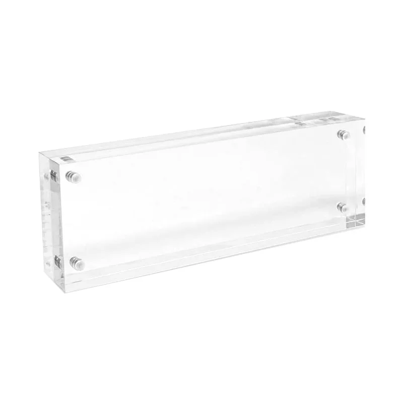 Clear Double-Sided Frameless Freestanding Desktop Acrylic Magnetic ...
