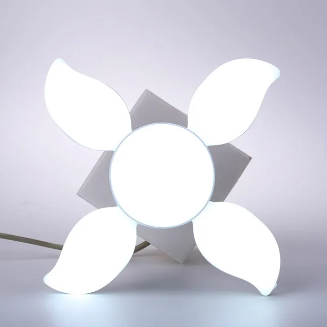 45W 50W 55W E27 LED Garage Light Foldable Fans Blade Workshop Ceiling ...