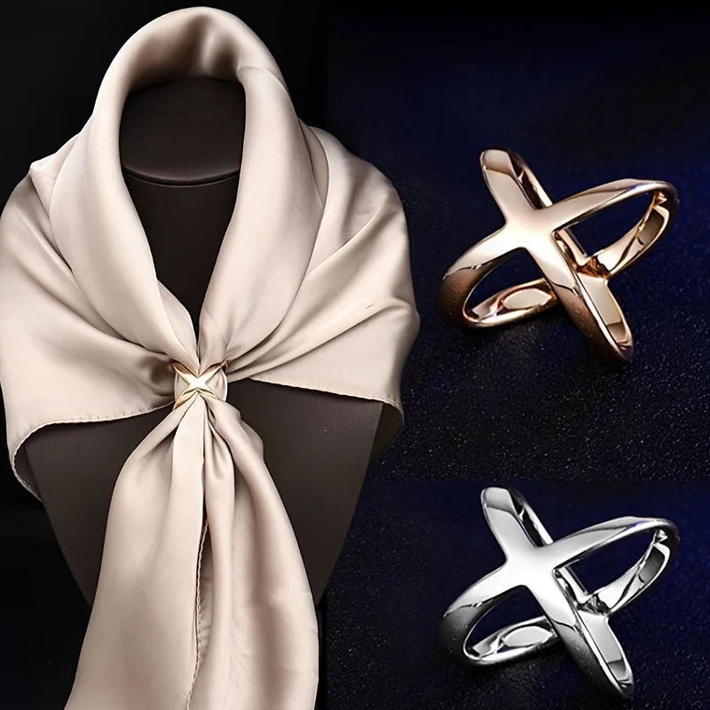 Multifunctional Silk Buckle Scarf Clothes Corner Knotted Button Fashion ...