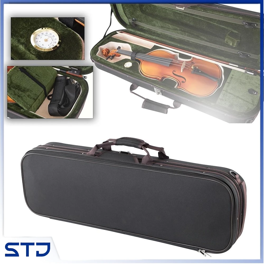 4/4 3/4 1/2 1/4 Violin Box Oblong Violin Hard Case Oxford Cloth violin ...