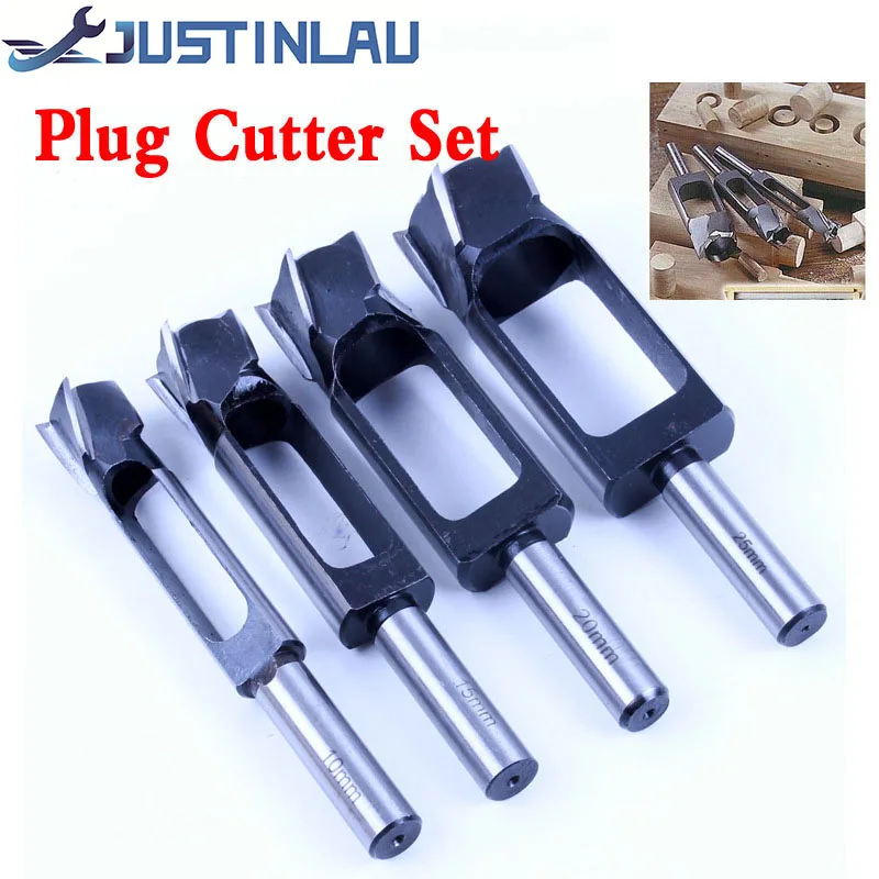 JUSTINLAU-Straight-And-Round-Wood-Plug-Hole-Cutter-Plug-Cutting-Drill ...