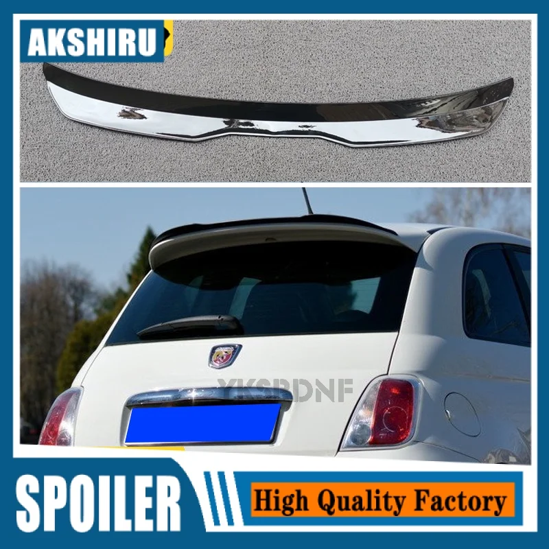 REAR WING SPOILER For Fiat 500 Abarth MK1 2008 2009 2010 2011 2012 ABS ...
