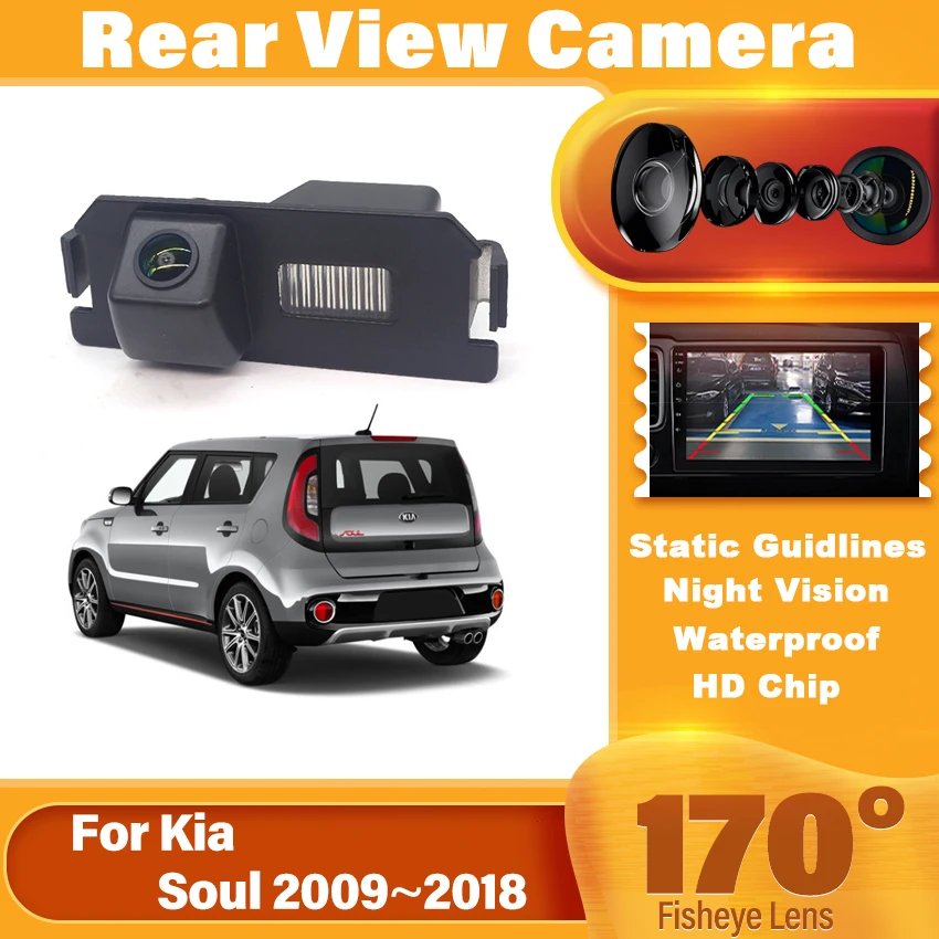 Car Rear View Camera For Kia Soul 2009~2014 2015 2016 2017 2018 Night ...