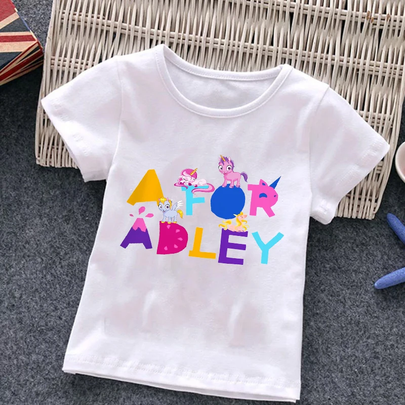 A-for-Adley-Kids-T-Shirt-Girls-Boys-Children-Tops-Kids-Clothes-Ice ...