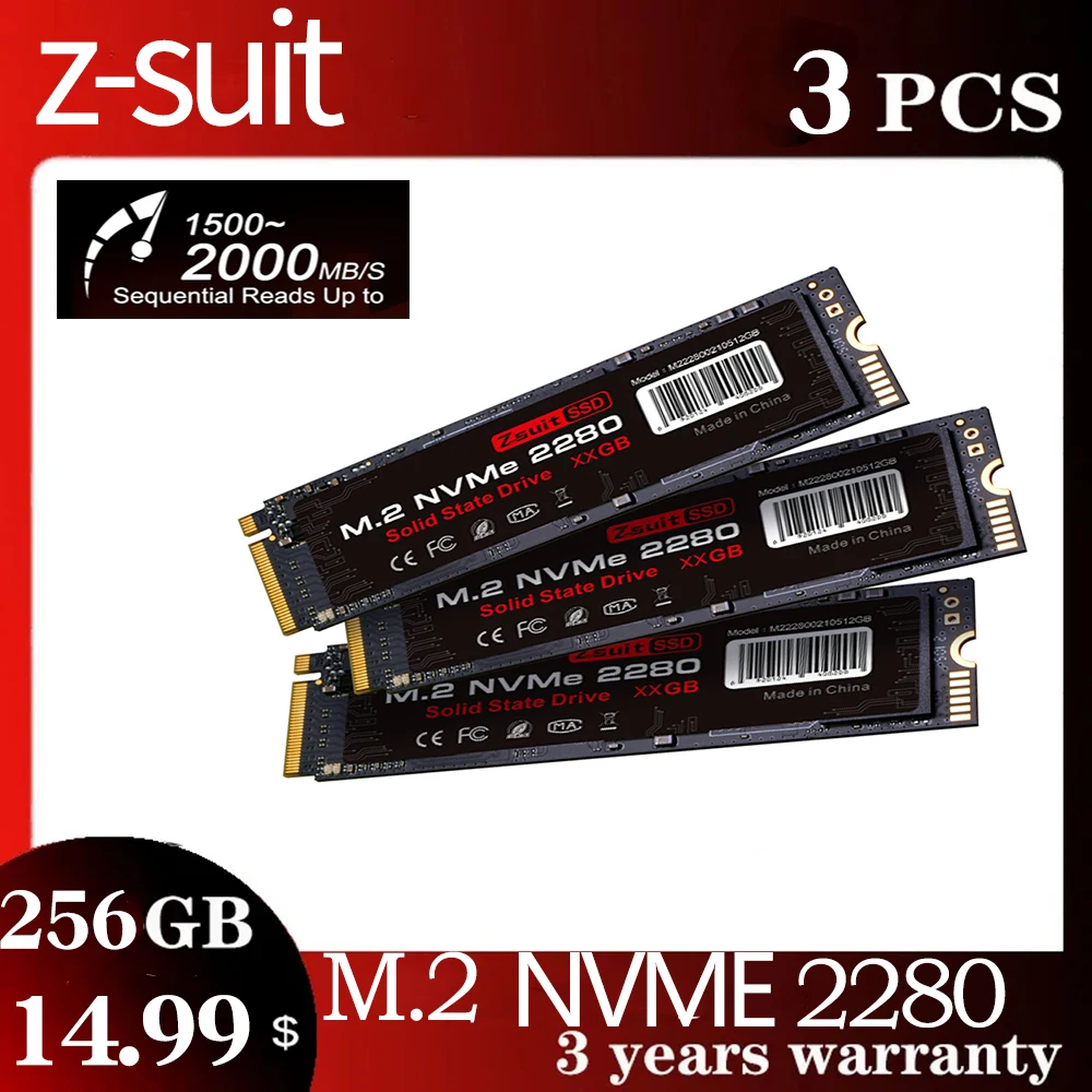 Zsuit SSD 1TB NVME M2 256gb 512GB 128 GB 120 GB SSS M2 NVME, 54% OFF