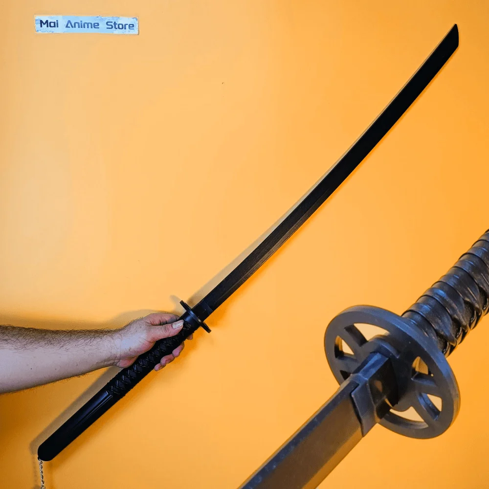 40inch Rukia Black Katana Size Japanese Katana Ninja Knife Blade Bleach ...