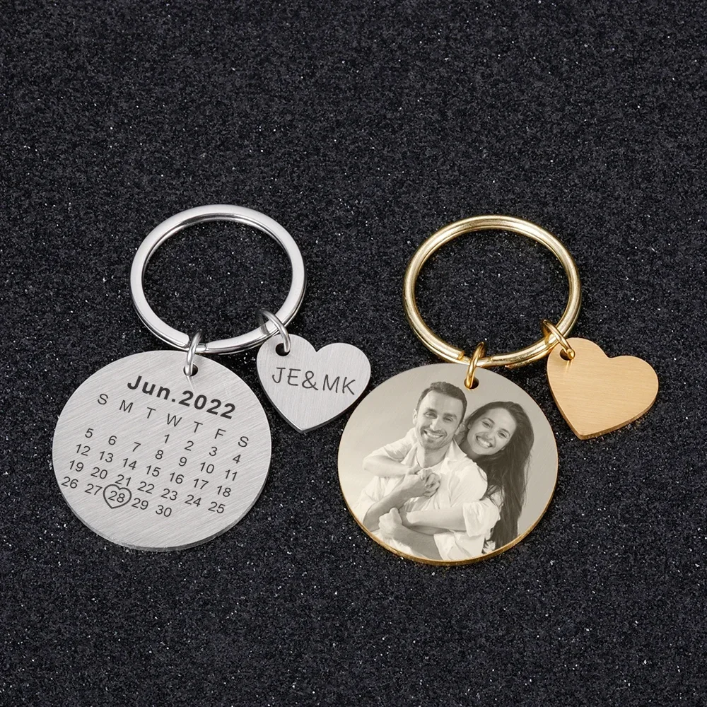 Personalized-Calendar-Keychain-Custom-Photo-Engraved-Date-Key-Chain ...