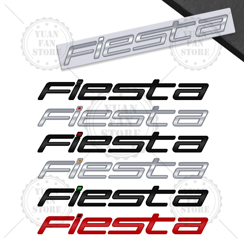 Letras-de-Metal-para-Fiesta-Ford-emblema-3D-calcoman-as-para-maletero ...