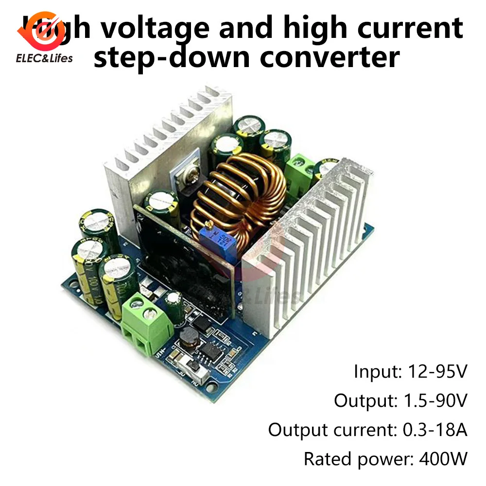 500W 18A DC-DC Buck Converter Step Down Module Constant Current LED ...