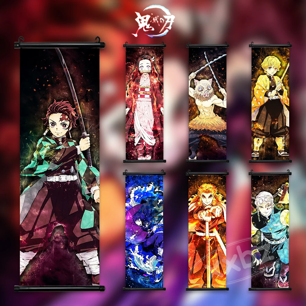 Demon Slayer Canvas Wall Art HD Prints Anime Poster Home Decoration ...