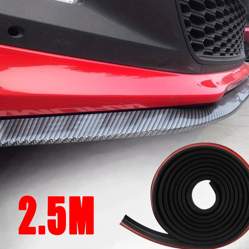 2-5m-98-43in-Universal-Car-Front-Bumper-Lip-Rubber-Bumper-Protector ...