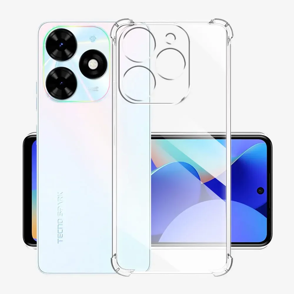 Shockproof-Case-For-Infinix-Smart-8-X6525-Clear-Silicone-Soft-Cases-For ...