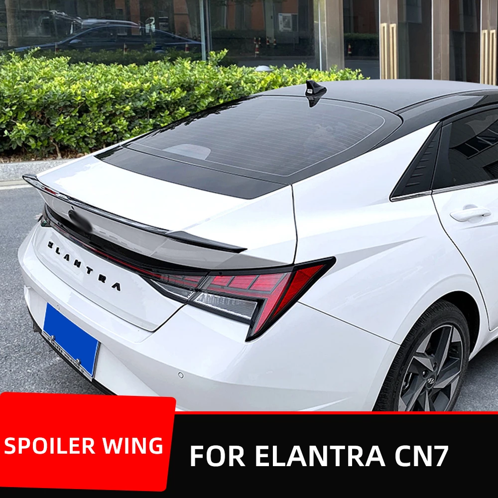 Car-Rear-Trunk-Lid-Lip-Body-Kit-Spoiler-Wings-For-Hyundai-Elantra-CN7 ...