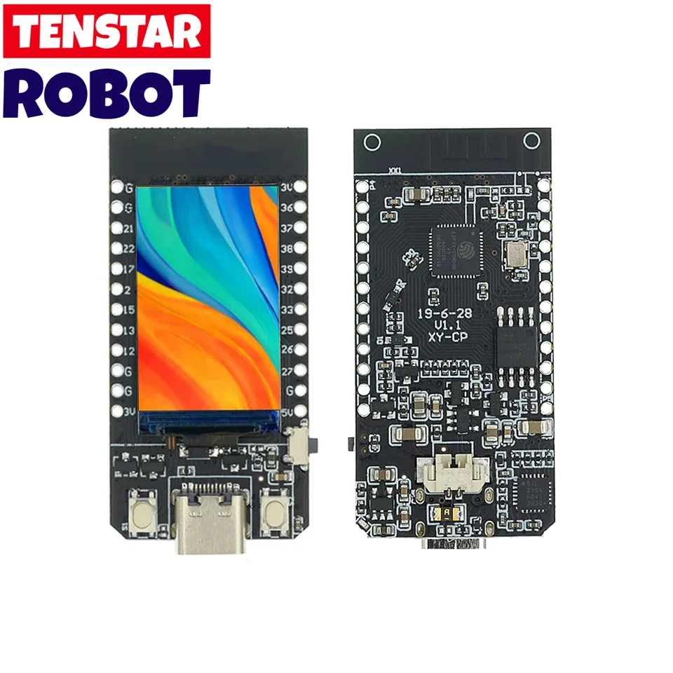 Esp32 Display Ttgo T-display Esp32 Wifi E Bluetooth Module Development Board Para Ar Duino 1.1 ...