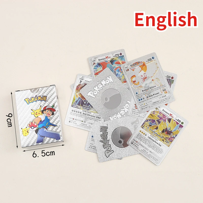 Cartoon Colorful Card VMAX Charizard Pikachu Arceus Gold Black Silver ...